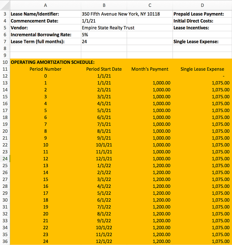 ASC 842 Lease Amortization Schedule Templates In Excel Free Download ASC 842 Lease Amortization Schedule Templates In Excel Free Download